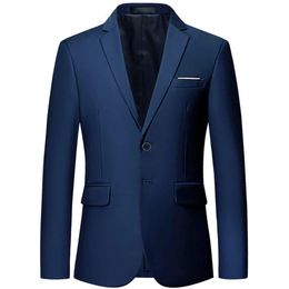 YOUTHUP Business Blazer male Blue size S