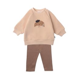 Liliput Set 'Croissant falala' Jungen Gr&ouml;&szlig;e 62/68 hellbraun / mischfarben