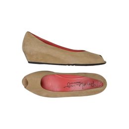 PAS DE ROUGE Pumps Damen Gr&ouml;&szlig;e 39.5 Second Hand beige