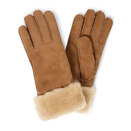 Pearlwood Fingerhandschuhe 'Emma' Damen Gr&ouml;&szlig;e M camel