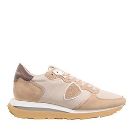 Philippe Model Low-Top Sneaker - Tropez Haute Low Woman - Gr. 37 (EU) - in Beige - f&uuml;r Damen