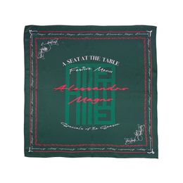 Alessandro Magno Bandana 'Essential Christmas Special' male Green size 60 x 60 cm