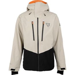 Brunotti Outdoorjacke 'Kendron' Herren Gr&ouml;&szlig;e S beige / schwarz