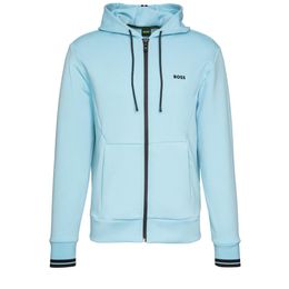 BOSS Zip-Up Hoodie male Blue size XL