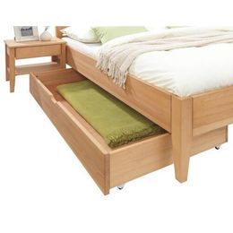 Linea Natura Bettkasten, Buche, Holz, Buche, massiv, 150x21x80 cm, Schlafzimmer, Betten, Bettkasten