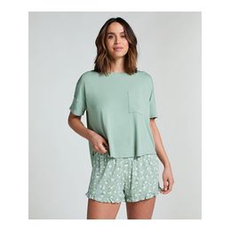 Hunkemöller Hunkemöller Pyjama in Grün - 40% | Größe M | Damen-loungewear
