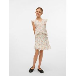 Vero Moda Girl Rock" Josie Marigold" in Creme/ Bunt - 52% | Größe 146 | Kinderroecke