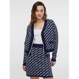 ORSAY Cardigan in Dunkelblau/ Wei&szlig; - 40% | Gr&ouml;&szlig;e L | Damen-pullover-cardigans