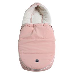 Kaiser Naturfellprodukte Babyschalen-Fu&szlig;sack "Hoody 2.0" in Rosa - (L)80 x (B)40 cm - 26% | Baby-fusssaecke