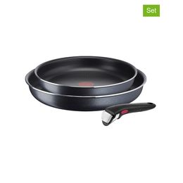 Tefal 3tlg. Pfannen-Set "Ingenio XL Force" in Schwarz - 26% | Kochgeschirr