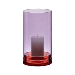 REMEMBER Windlicht ''Lucius'' in Violett - (H)28 x Ø 15 cm - 38% | Kerzen-vasen