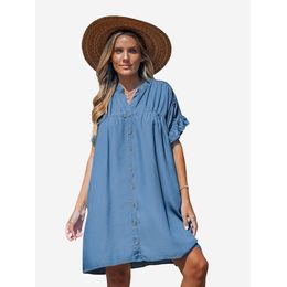 Cupshe Strandkleid Damen Gr&ouml;&szlig;e 40 blau