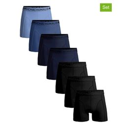 MUCHACHOMALO 7er-Set: Boxershorts in Schwarz/ Blau - 44% | Größe L | Herren-waesche