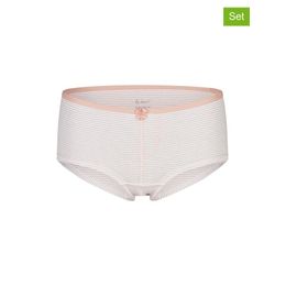 by Louise 3er-Set: Pantys in Creme/ Rosa - 35% | Gr&ouml;&szlig;e L | Damen-unterteile