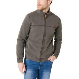 Timezone Sweatjacke in Braun - 51% | Gr&ouml;&szlig;e L | Herren-sweatshirts-jacken