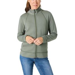Timezone Sweatjacke in Gr&uuml;n - 44% | Gr&ouml;&szlig;e L | Damen-sweatshirts-jacken