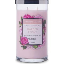 Colonial Candle Duftkerze "Garden Peony" in Rosa - 510 g - 44% | Kerzen-vasen