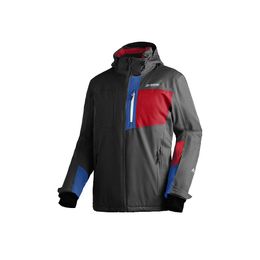 Maier Sports Ski-/ Snowboardjacke "Karleiten M 2.0" in Schwarz/ Blau/ Rot - 42% | Gr&ouml;&szlig;e 56 | Herren-outdoorjacken