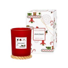 AVA & MAY AVA & MAY Duftkerze "Santa's Workshop" in Rot - 180 g - 56% | Kerzen-vasen