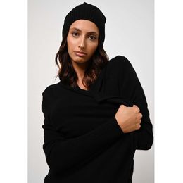 AUTHENTIC CASHMERE Kaschmir-M&uuml;tze "Scott" in Schwarz - 47% | Damen-muetzen-caps