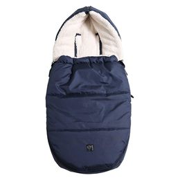 Kaiser Naturfellprodukte Babyschalen-Fußsack "Hoody 2.0" in Dunkelblau - (L)80 x (B)40 cm - 49% | Baby-fusssaecke