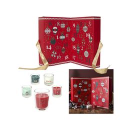 The Concept Factory Kerzenkalender in Rot - (B)21,4 x (H)30,5 cm - 50% | Kerzen-vasen
