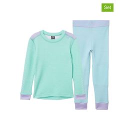 Helly Hansen 2tlg. Funktionswäsche-Set "Lifa" in Mint/ Lila - 42% | Größe 128 | Kinder-waesche