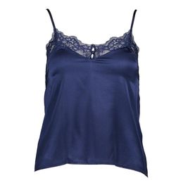 Lascana Pyjama-Oberteil in Dunkelblau - 50% | Gr&ouml;&szlig;e 36/38 | Damen-loungewear