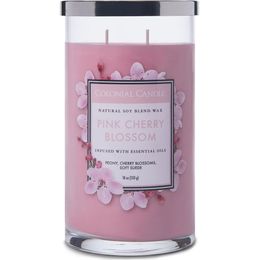 Colonial Candle Duftkerze "Pink Cherry Blossom" in Rosa - 510 g - 44% | Kerzen-vasen