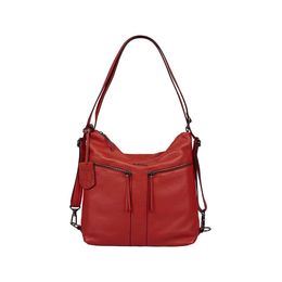Burkely Leder-Schultertasche in Rot - (B)27 x (H)40 x (T)10 cm - 50% | Damen-taschen