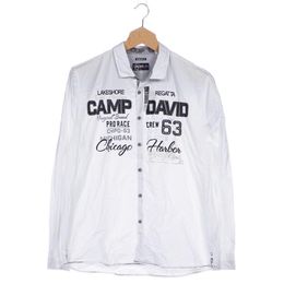 CAMP DAVID Hemd Herren Gr&ouml;&szlig;e XXL Second Hand wei&szlig;