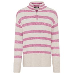Olsen Pullover 'Cora' Damen Gr&ouml;&szlig;e L beigemeliert / pinkmeliert