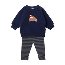 Liliput Set 'Weihnachtscroissant' boy Blue size 74/80