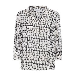 Kaffe Bluse 'Edita Amber' Damen Gr&ouml;&szlig;e L cappuccino / schwarz / wei&szlig;
