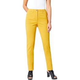 CR&Eacute;ATION L Damen Stretch-Hose mit schmaler Beinweite messingfarben Gr&ouml;&szlig;e 27