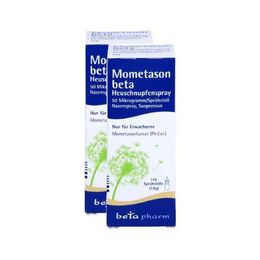 betapharm Mometason beta Heuschnupfenspray 50μg/Sp.140 Sp.St (2x18g) 2 St
