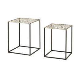 M&ouml;bel Kraft Beistelltisch 2er Set gold Ma&szlig;e (cm): B: 40 H: 50 &raquo; M&ouml;bel Kraft