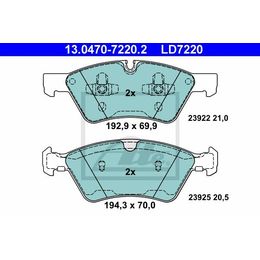 ATE Bremsensatz-Vorderachse Standard Disc / Ceramic SG00000B30 Bremsensatz, Scheibenbremse vorne rechts links bel&uuml;ftet 350mm f&uuml;r MERCEDES-BENZ 1645401