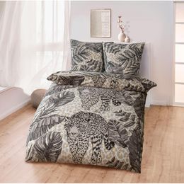 Kinzler Bettw&auml;sche &raquo;Mikrofaser Fleece&laquo; 2 tlg. tlg. leopard dschungel Obermaterial: 100% Polyester B/L: 135 cm x 200 cm