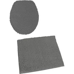Kinzler Badematte &raquo;Chenille&laquo; H&ouml;he 18 mm rutschhemmend beschichtet fu&szlig;bodenheizungsgeeignet Badteppich, Uni Farben, weich, als rechteckig & halbrund...