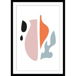 queence Bild &raquo;Jesus&laquo; Abstrakt Figuren Gem&auml;lde Kunst HD Premium Poster-Druck inkl. Holzrahmen schwarz Acrylglas, Holz, Papier