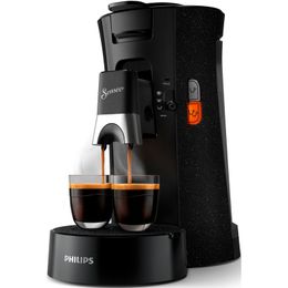 PHILIPS SENSEO Kaffeepadmaschine »Select ECO CSA240/20, mit drei Kaffee-Einstellungen« aus 21% rec. Plastik, Memo-Funktion schwarz/gesprenkelt