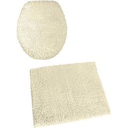 Kinzler Badematte &raquo;Chenille&laquo; H&ouml;he 18 mm rutschhemmend beschichtet fu&szlig;bodenheizungsgeeignet Badteppich, Uni Farben, weich, als rechteckig & halbrund...