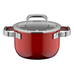 WMF Kochtopf &raquo;Fusiontec Mineral Pro&laquo; 1 tlg. tlg. Edelstahl Glas Rot