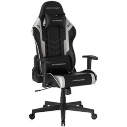 MCA furniture Gaming-Stuhl »DX Racer Prince Gamingchair« (Set) 1 Stk.Gaming, Racing, Design, Lordose, Kissen, Armlehne, drehbar, verstellbar schwarz