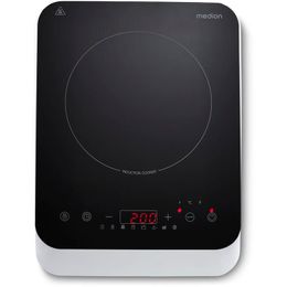 Medion Einzel-Induktionskochplatte &raquo;MD 18490, 2000 W Induktionsleistung, automatische Topferkennung, Timer&laquo; Temperaturbereich 60 - 240&deg;, Sensor-Touch-Display