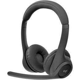 Logitech Bluetooth-Kopfhörer »Zone 305 (Teams-Version)« A2DP Bluetooth AVRCP Bluetooth Bluetooth Stummschaltung integrierte Steuerung für...