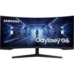 Samsung Curved-Gaming-LED-Monitor &raquo;Odyssey G5 C34G55TWWP&laquo; 86 cm/34 &prime;&prime; 3440 x 1440 px WQHD 1 Reaktionszeit 165 Hz 1ms (MPRT) schwarz