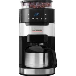 Gastroback Kaffeemaschine mit Mahlwerk »42711 S Grind & Brew Pro Thermo« 1 l Kaffeekanne Permanentfilter 1x4 schwarz/edelstahlfarben
