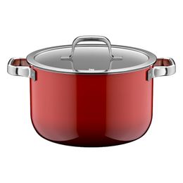 WMF Kochtopf &raquo;Fusiontec Mineral Pro&laquo; 1 tlg. tlg. Edelstahl Glas Rot